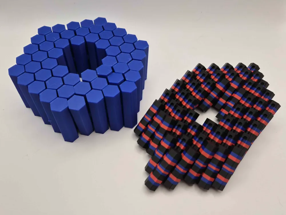 Open Hexagon Fidget - print in place by Tangeryna MakerWorld: Download ...