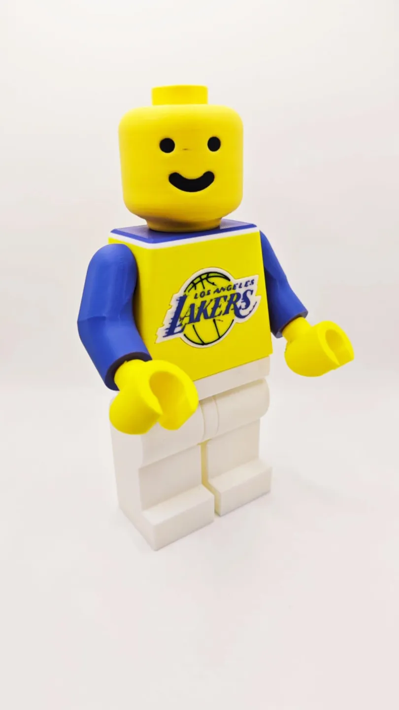NBA Brick Man - Los Angeles Lakers (500%) by P78 MakerWorld: Download ...