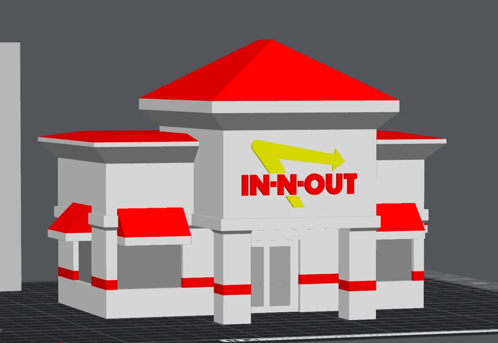 In-N-Out restaurant model Remixed by azdmills - MakerWorld