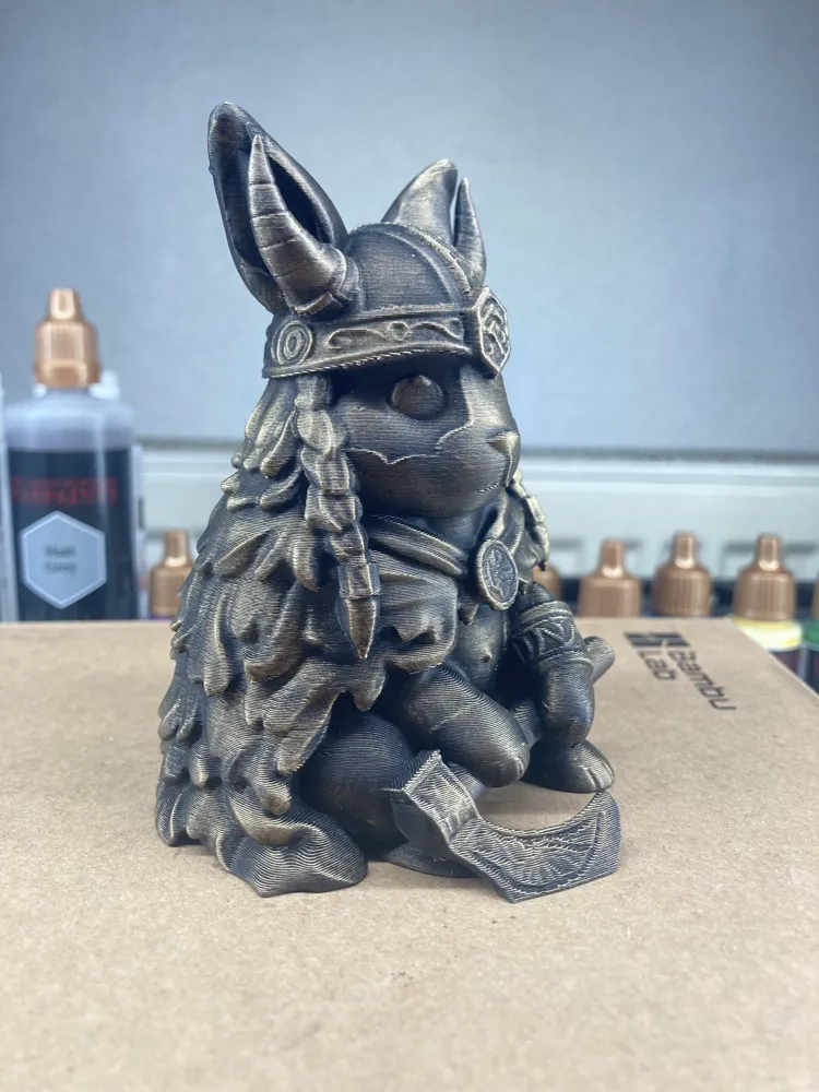 Cute Viking Easter Bunny - Free 3D Print Model - MakerWorld