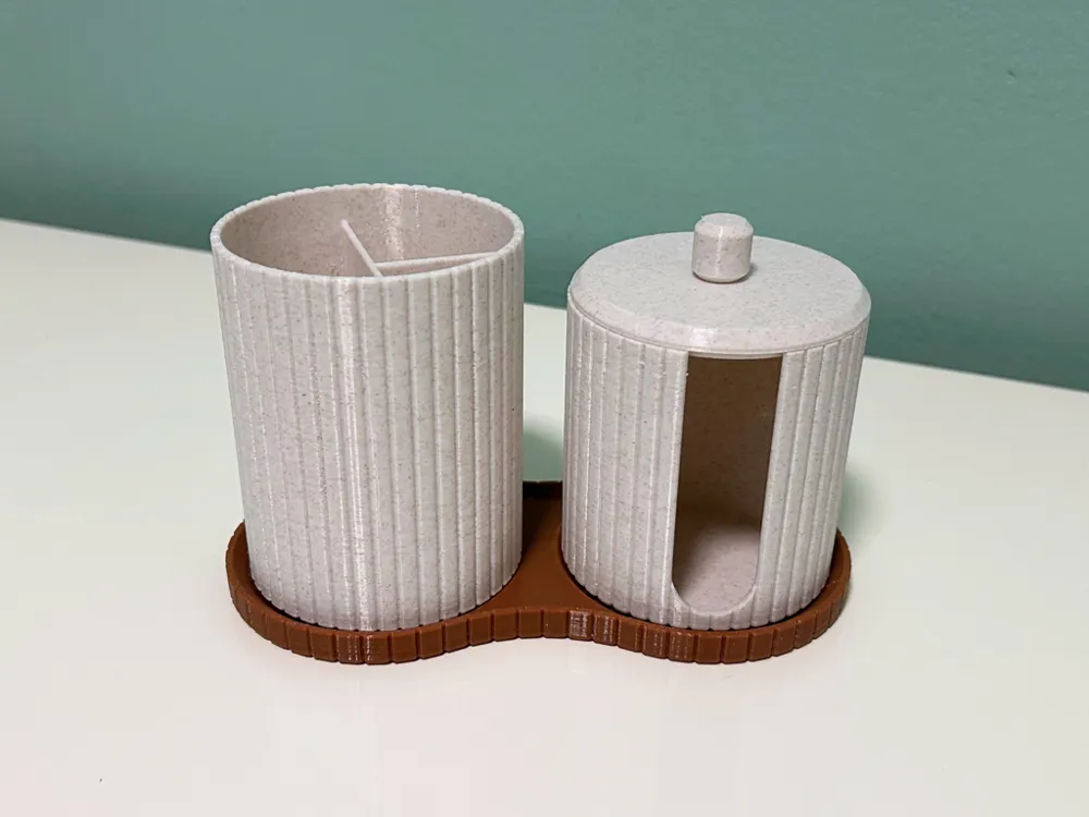 Modular Bathroom Set: toothbrush holder and more - Free 3D Print Model ...