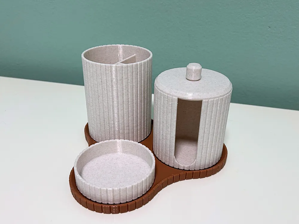 Modular Bathroom Set: toothbrush holder and more - Free 3D Print Model ...