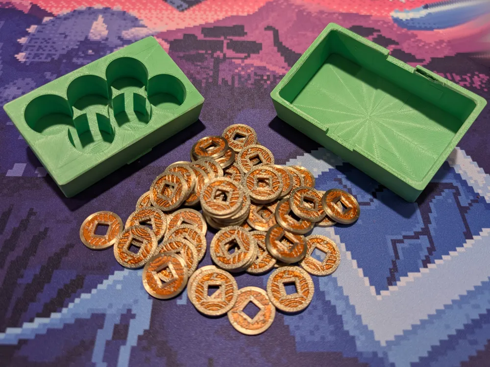 Tokaido Coins and Box by Arlough MakerWorld: Download Free 3D Models