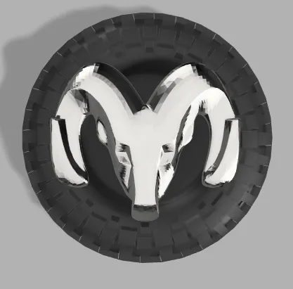 Ram Cupholder Coaster by Whit3Devil - MakerWorld