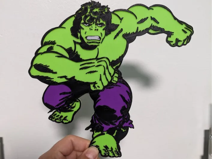 The Incredible Hulk Wall Art by standitupstore - MakerWorld
