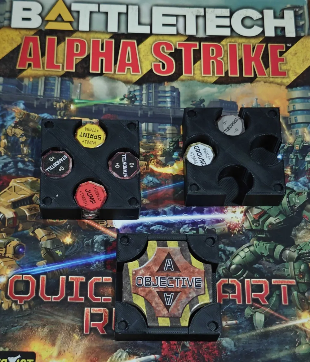 Battletech - Alpha Strike - Token Storage - Free 3D Print Model ...