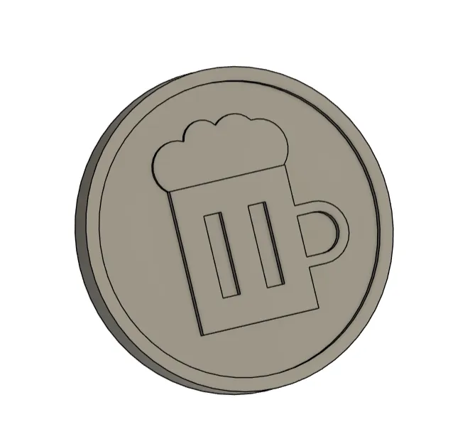 Shopping Cart Token Beer - Free 3D Print Model - MakerWorld