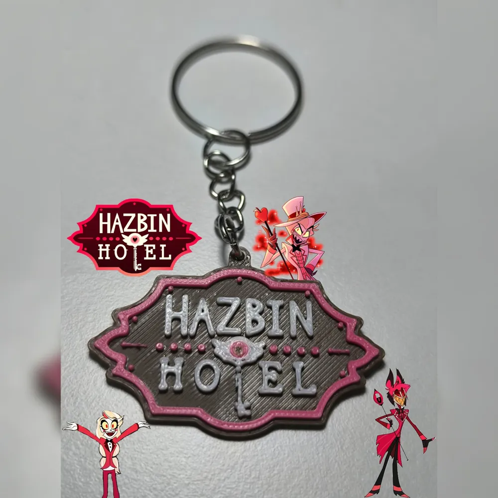 Hazbin Hotel Keychain - Free 3D Print Model - MakerWorld