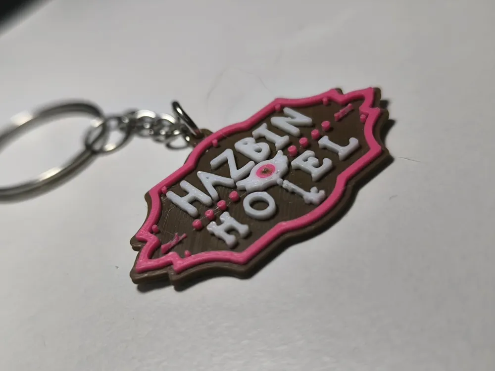 Hazbin Hotel Keychain - Free 3D Print Model - MakerWorld