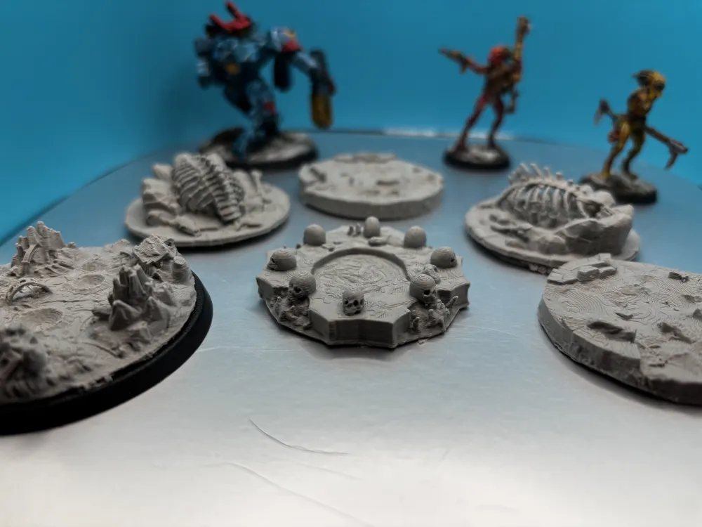 Wargaming Mini Bases Pack 2 - Free 3D Print Model - MakerWorld