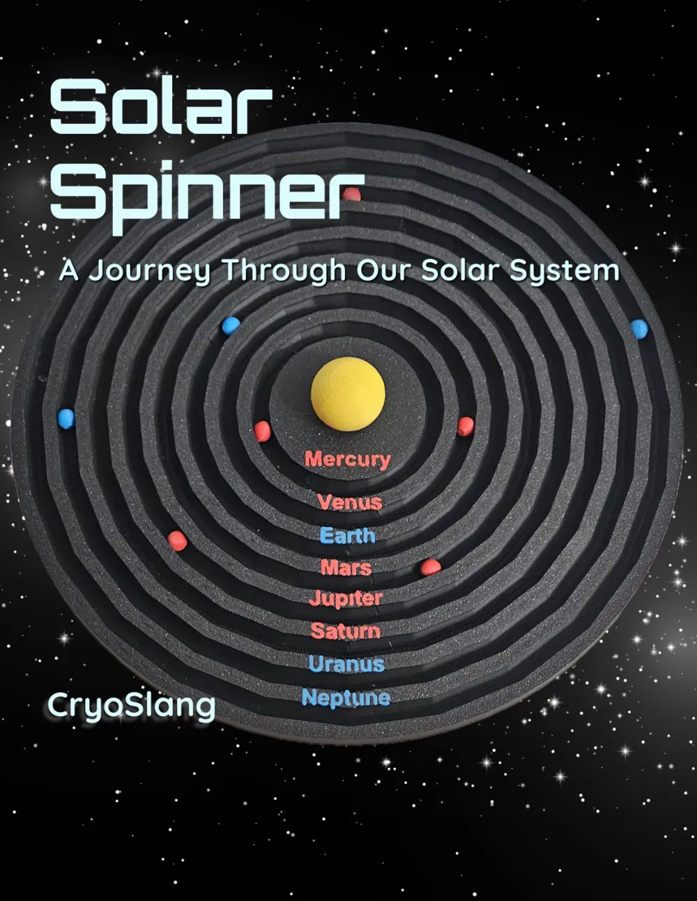 Edu-Spinner - Solar System Themed Fidget Spinner by CryoSlang - MakerWorld