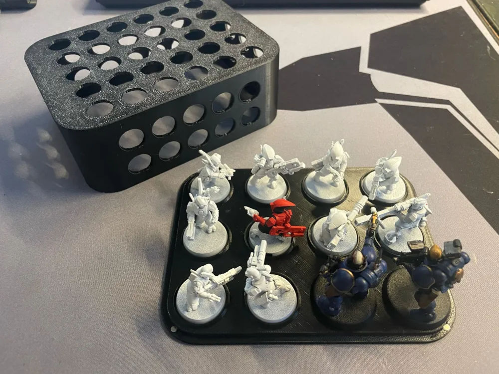 25-32mm Miniature Travel Case, 3x4 Base, Kill Team, Warhammer 40k by ...