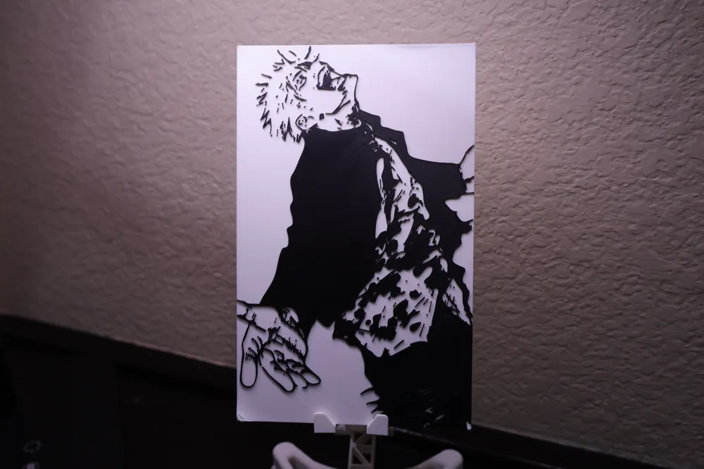 Gojo floating manga panel - no AMS required - Free 3D Print Model ...