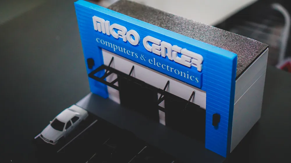 Micro Center Model Set - 1:64 Scale Diorama - Free 3D Print Model ...