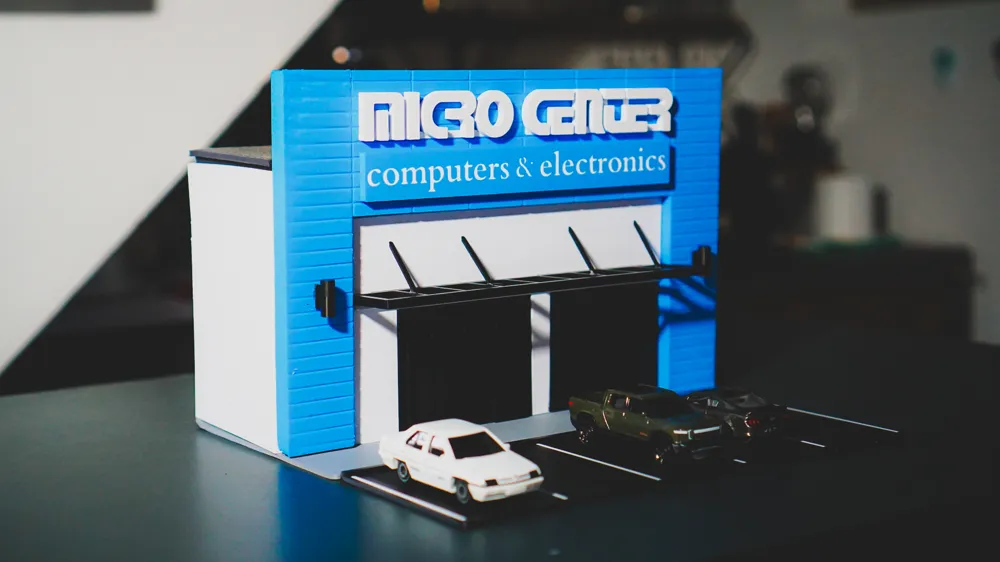 Micro Center Model Set - 1:64 Scale Diorama - Free 3D Print Model ...