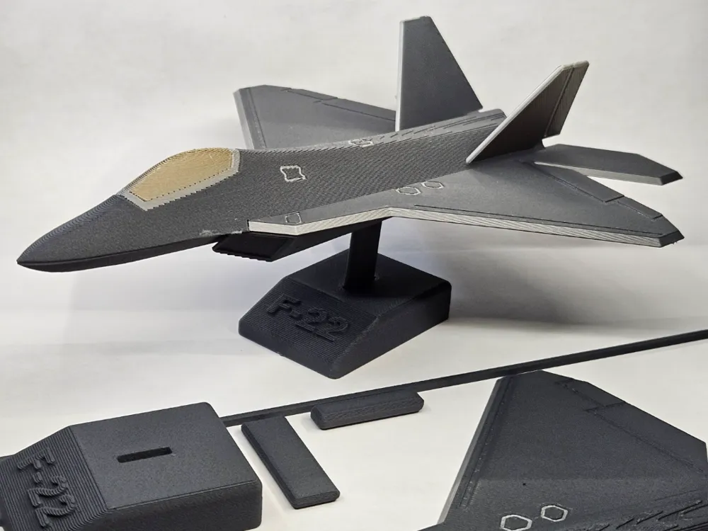 F22 Plane Kit Card by planes01 MakerWorld: Download Free 3D Models