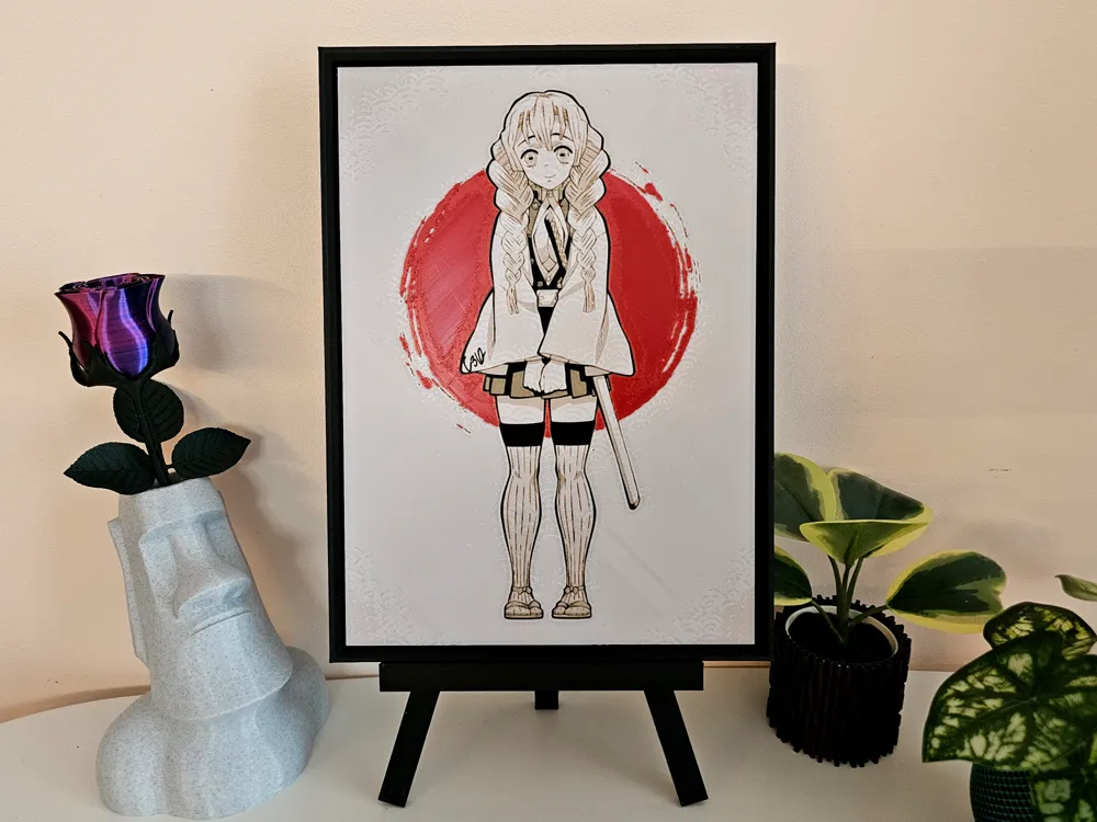 Mitsuri Kanroji - Demon Slayer (HueForge) by C3D - MakerWorld