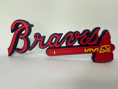 Atlanta Braves Logo 2022 - Free 3D Print Model - MakerWorld