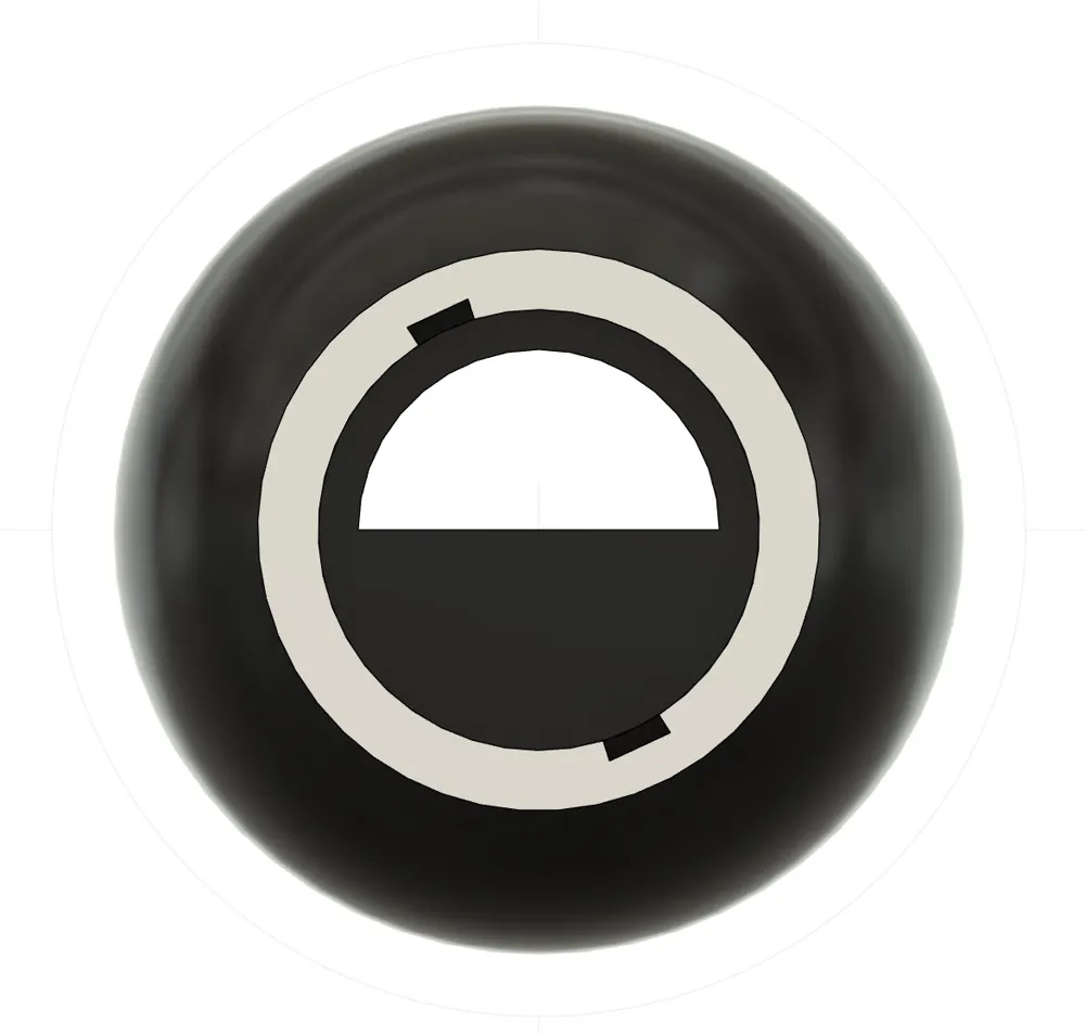 8 Ball Desktop Hydrometer (Use Black or White) by Maximvs - MakerWorld