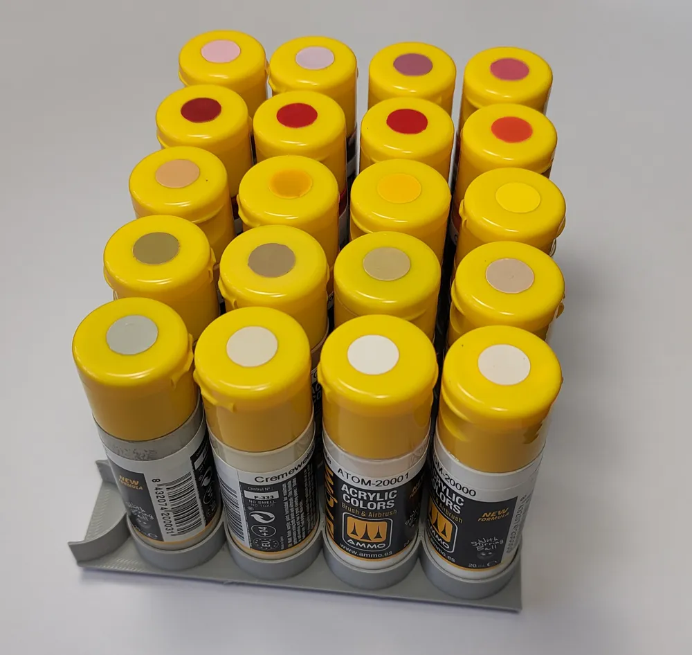 Gridfinity 17ml paints - Custom Ikea Helmer grid by Thecrazymaker ...