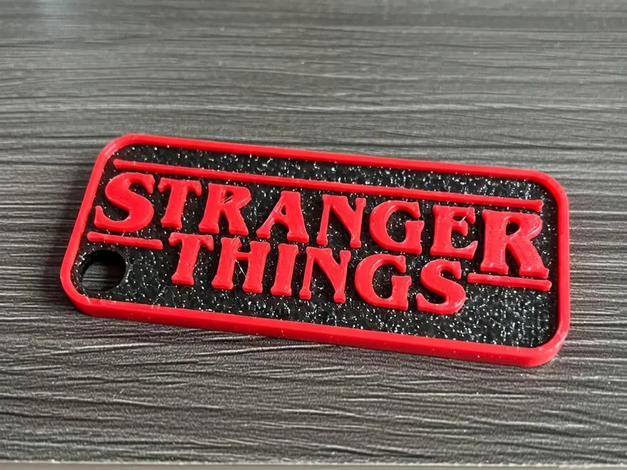 stranger things keychain - Free 3D Print Model - MakerWorld