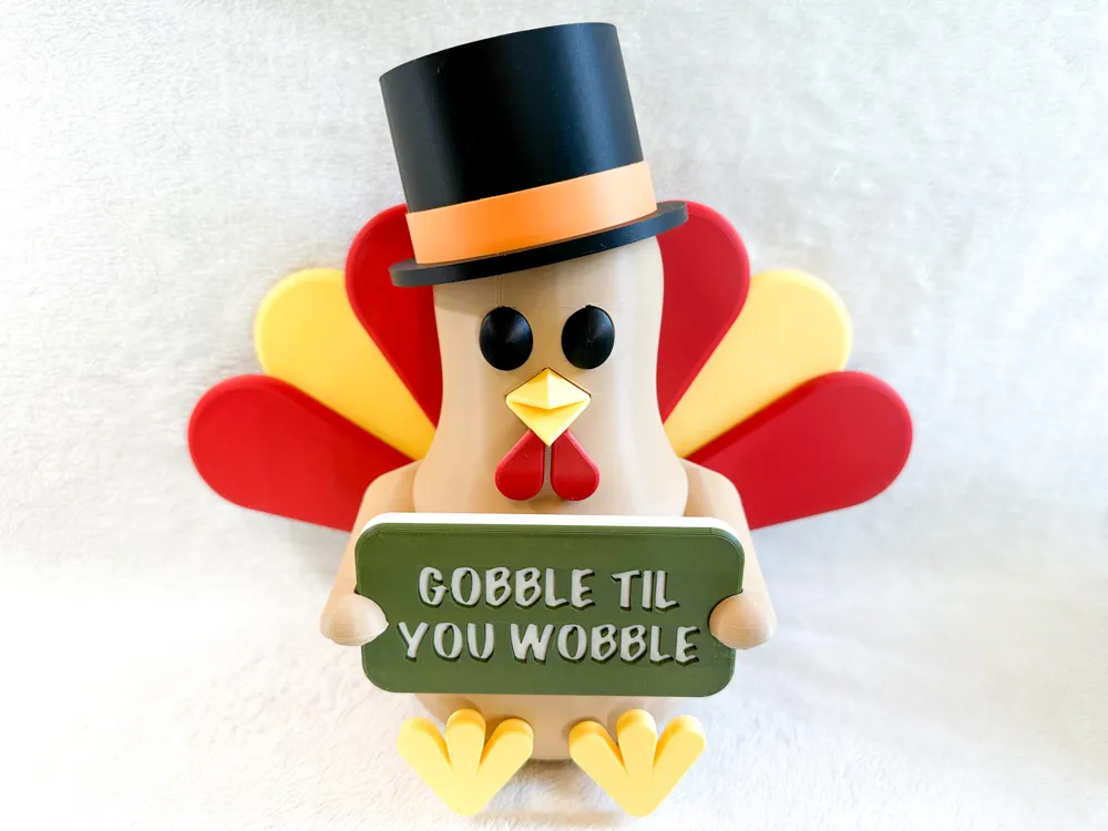 Sir Turkleton, the Thanksgiving Turkey - Free 3D Print Model - MakerWorld