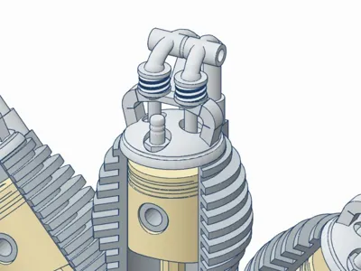 9 Cylinder Radial Engine - Free 3D Print Model - MakerWorld