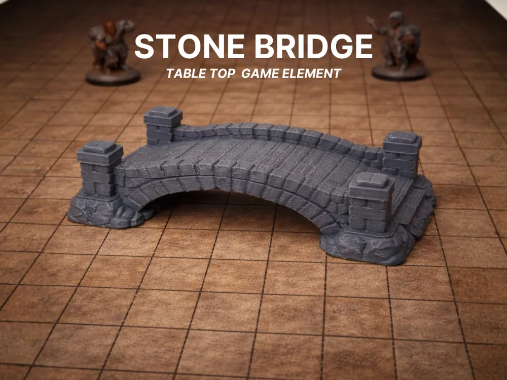 Pont en pierre en arc pour jeux de guerre de table - Modèle d ...