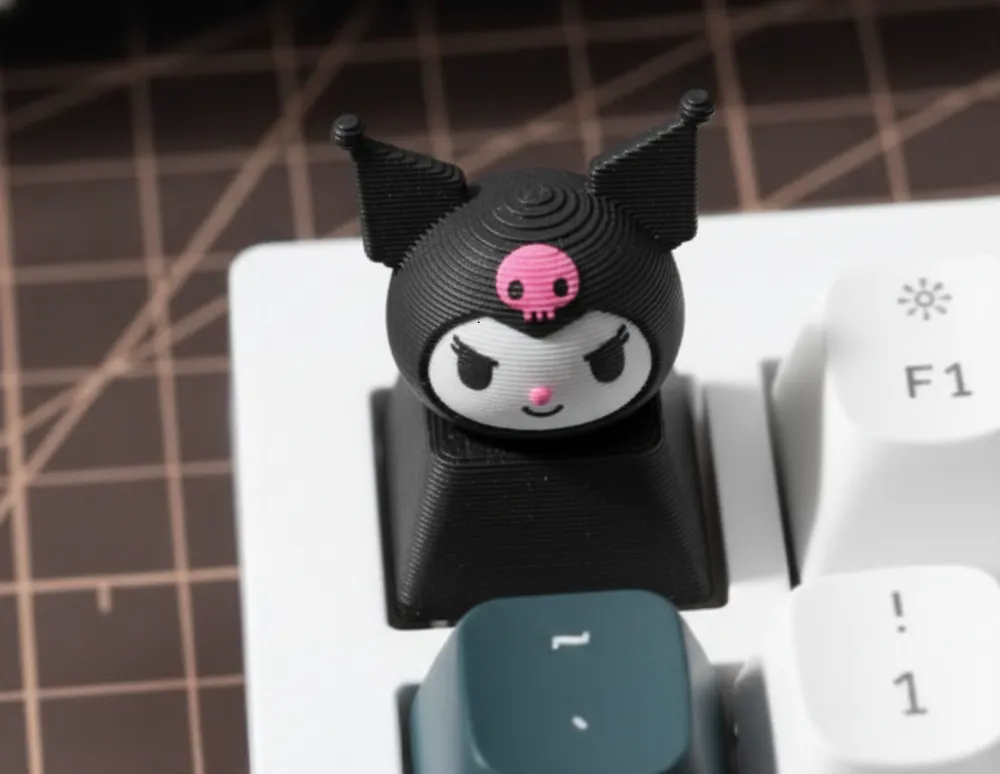 Kuromi Keyboard Keycap MX - Free 3D Print Model - MakerWorld