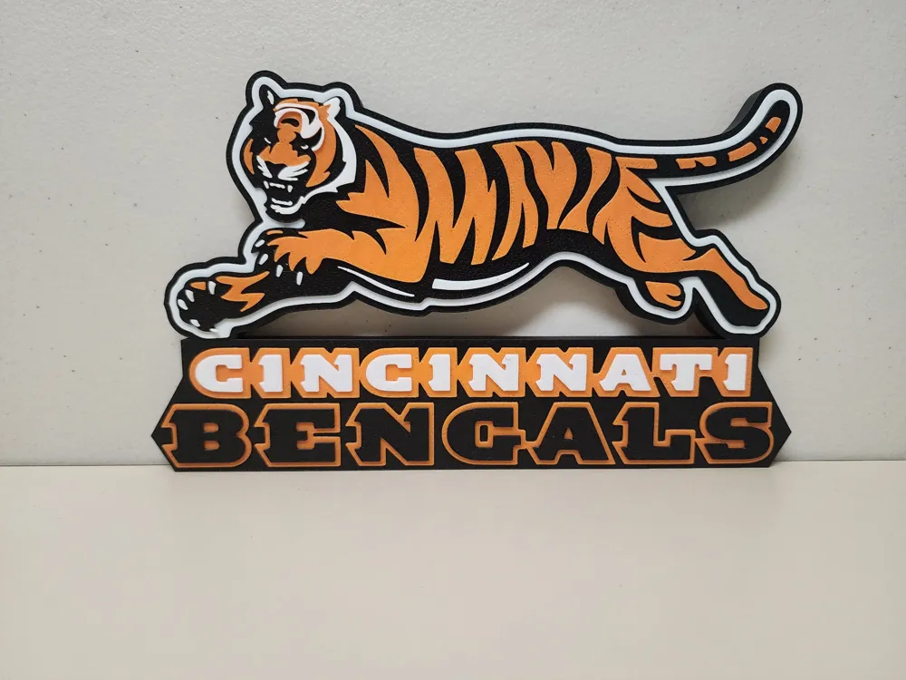 Cincinnati Bengals Wall Display by briankstan MakerWorld: Download Free ...
