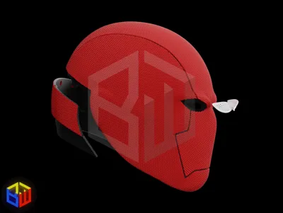 Red Hood New 52 Textured Helmet by Budwin MakerWorld: Download Free 3D Models