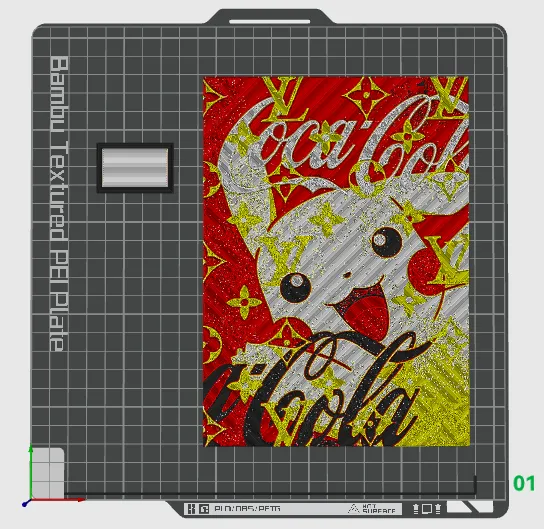 Hue forge Pikachu X Coca X LV by CreArtEure - MakerWorld