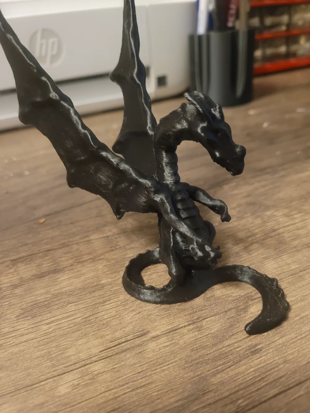 Winged Dragon Sitting 3d Scan from old statue by Odin0425 - MakerWorld