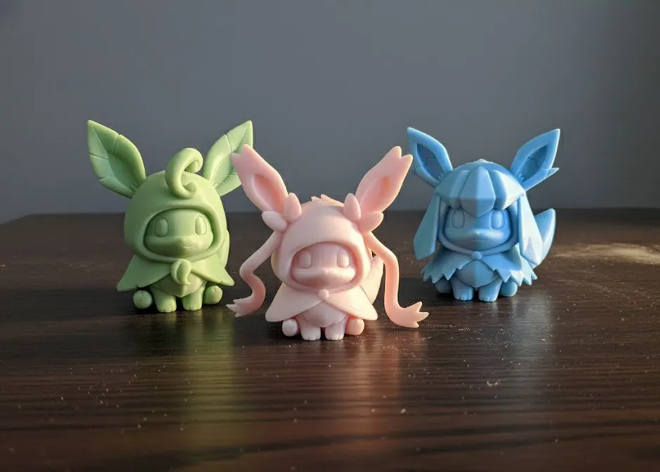 Eevee Chibi with Sylveon Cape Pokemon by 3D RayKyros MakerWorld ...