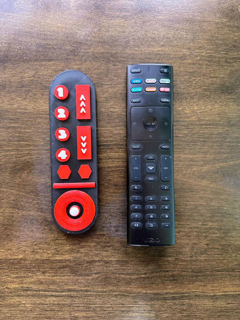 6" Long Kids Toy Fake TV Remote size of Vizio One by The Gooser ...