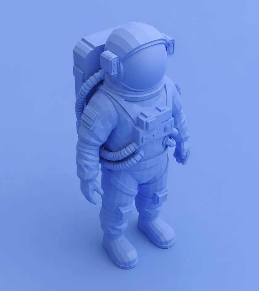 Bajo Polígono Mini Astronauta - El Explorador por y18y MakerWorld: Descarga Modelos 3D Gratuitos