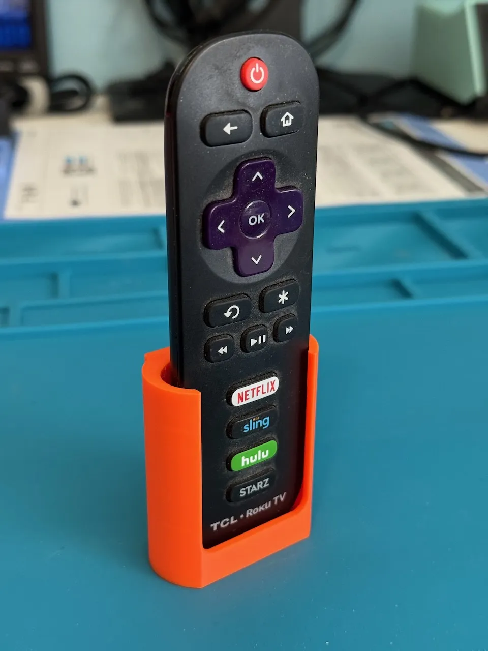 Roku Remote Holder with Magnets - Free 3D Print Model - MakerWorld