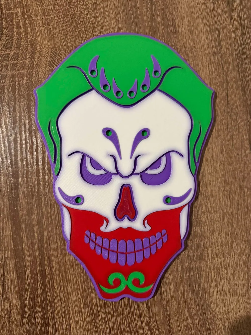Joker Sugar Skull Face Art | Villain by Salvadori - MakerWorld
