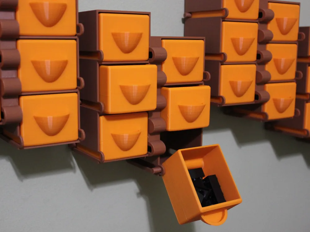 Wall Mountable Sorting Drawers Remixed by Nate's Prints MakerWorld ...