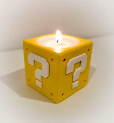 Super Mario Question Mark Block Planter by Nils N3DP - MakerWorld