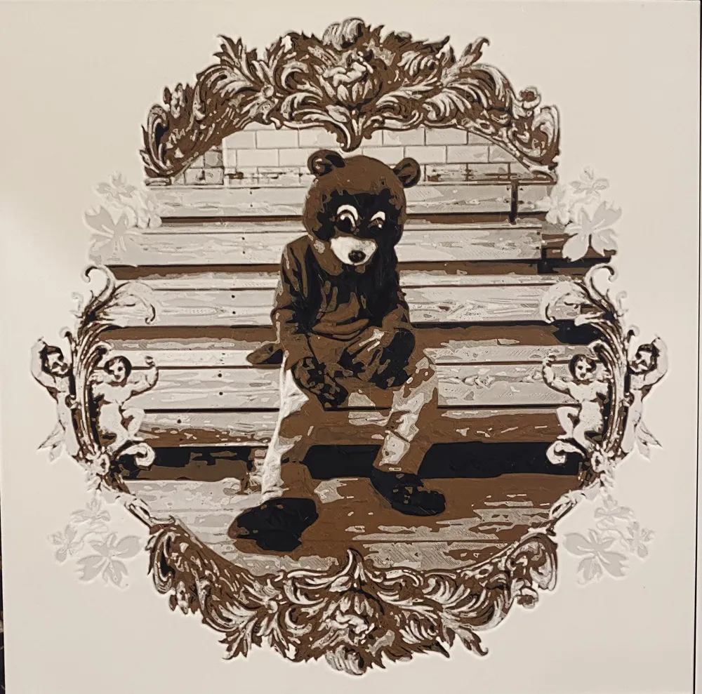 THE COLLEGE DROPOUT - Kanye Album Art (3 Colors) - Free 3D Print Model ...