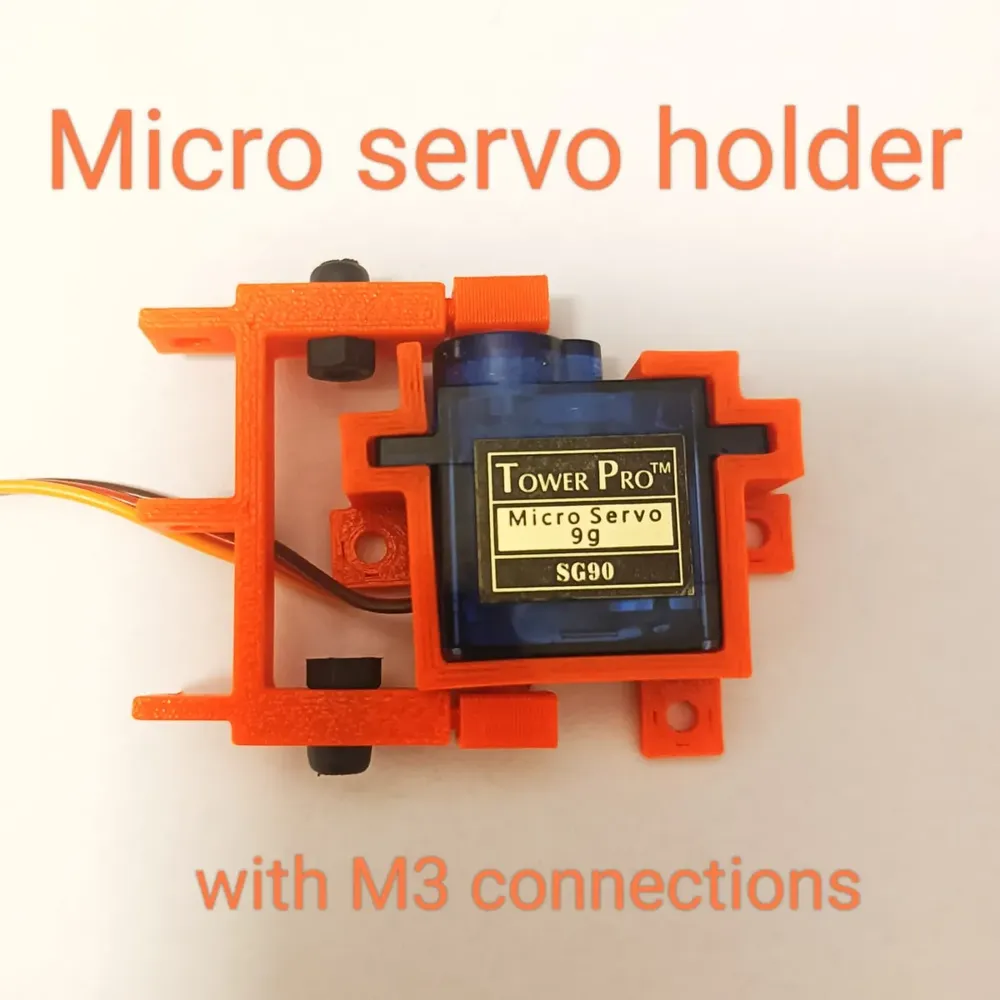 Holder for micro servo SG90 - Free 3D Print Model - MakerWorld
