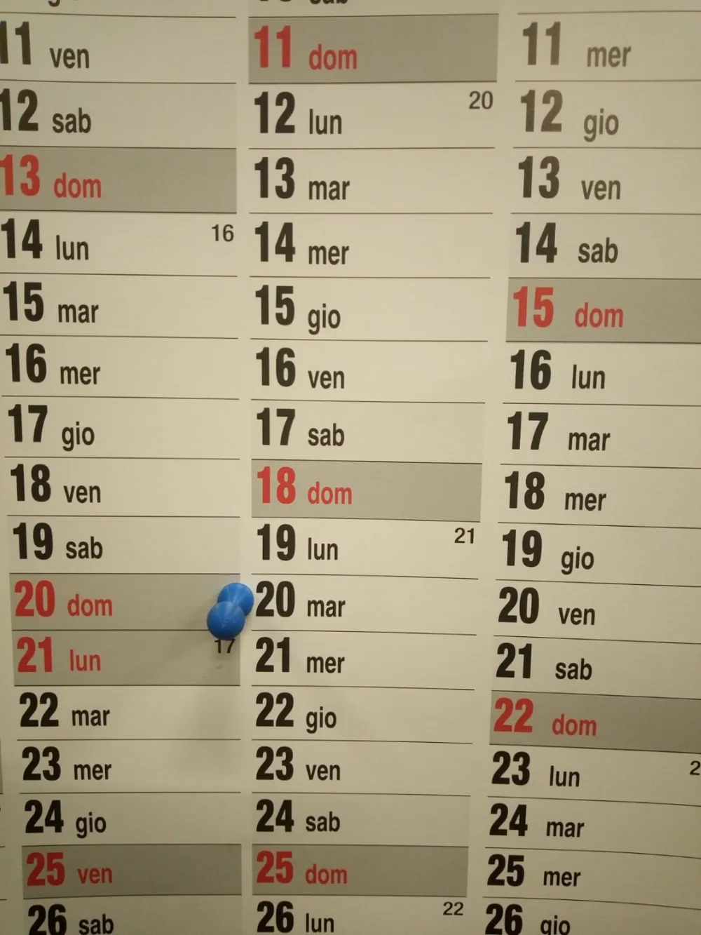 Calendar date marker cursor with magnet by vitialessandro1970 - MakerWorld
