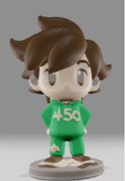 Squid Game player 456 figurine - Free 3D Print Model - MakerWorld