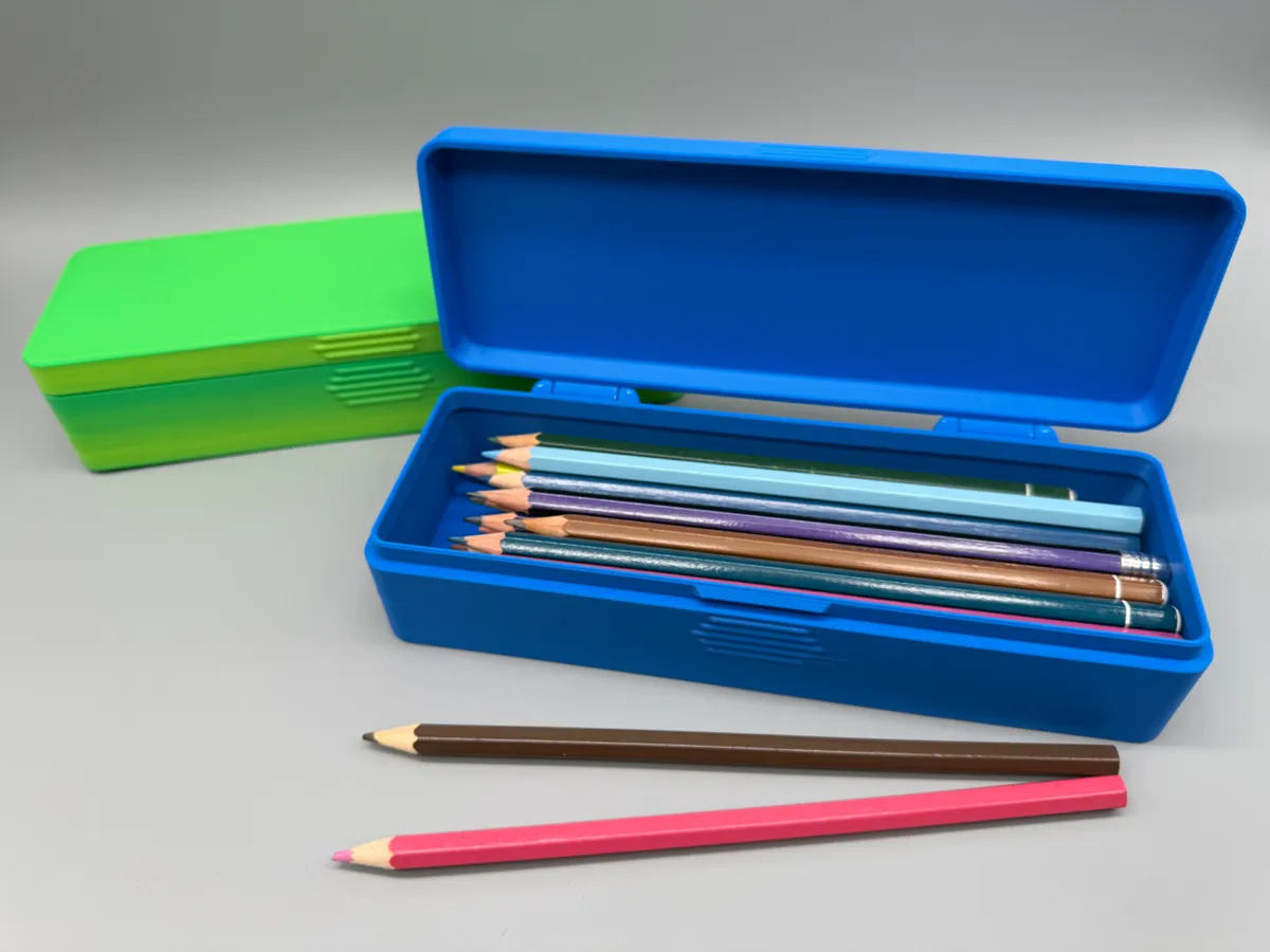 Pencil Box with Hinged Lid - Free 3D Print Model - MakerWorld