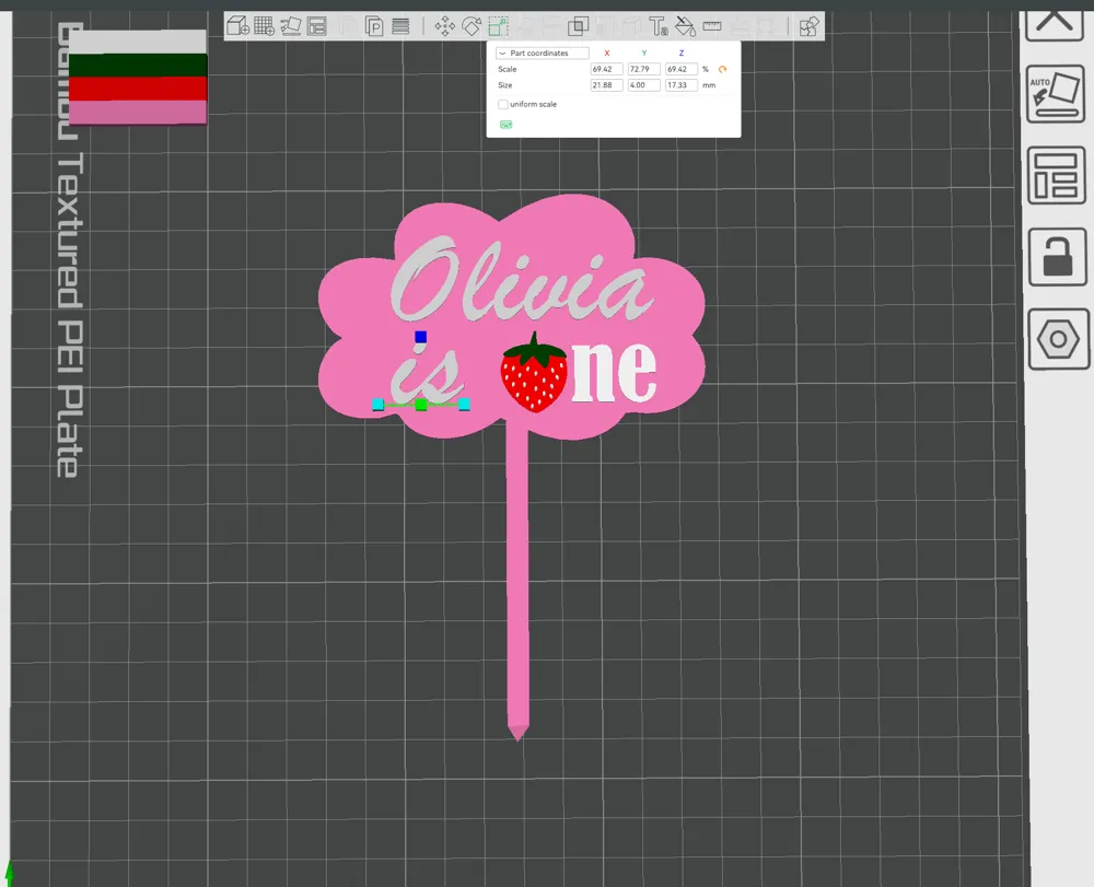 Customizable Birthday Cake Topper - Free 3D Print Model - MakerWorld