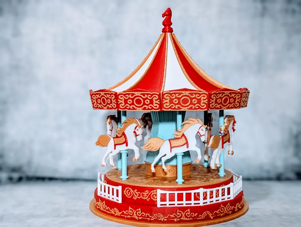 Automatic Carousel with Music Box Kit K014 by Ellipse MakerWorld ...