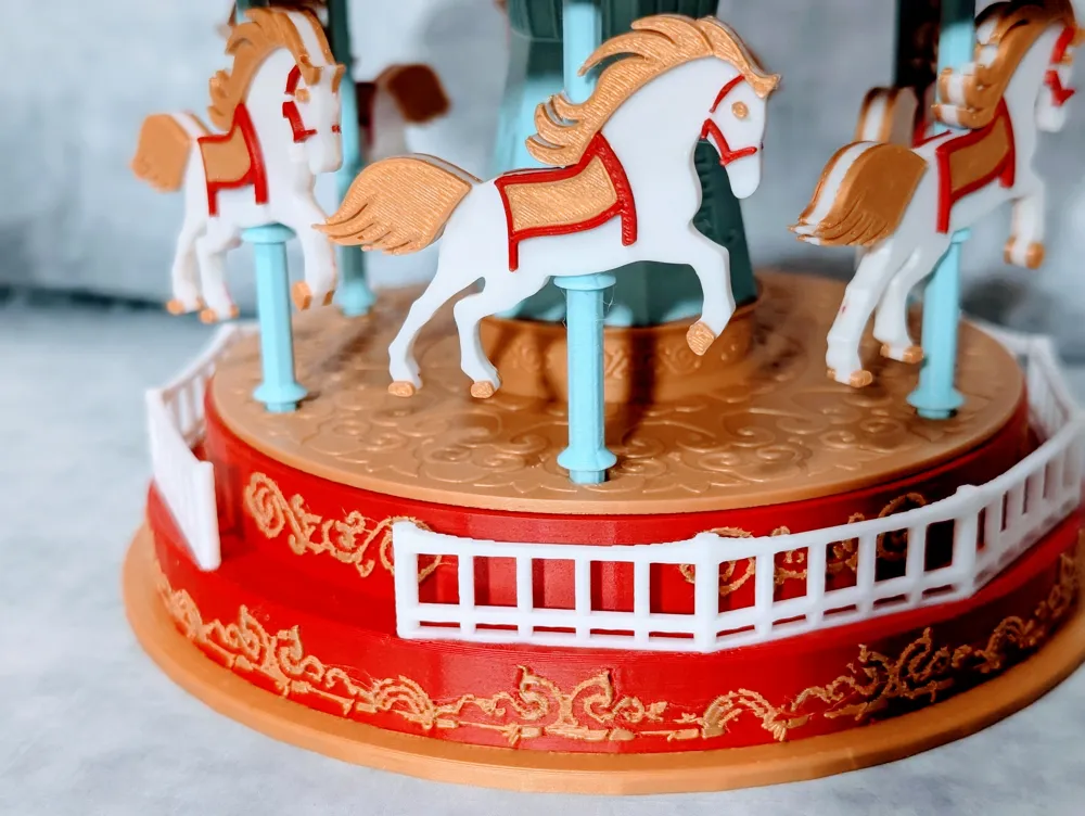 Automatic Carousel with Music Box Kit K014 by Ellipse MakerWorld ...