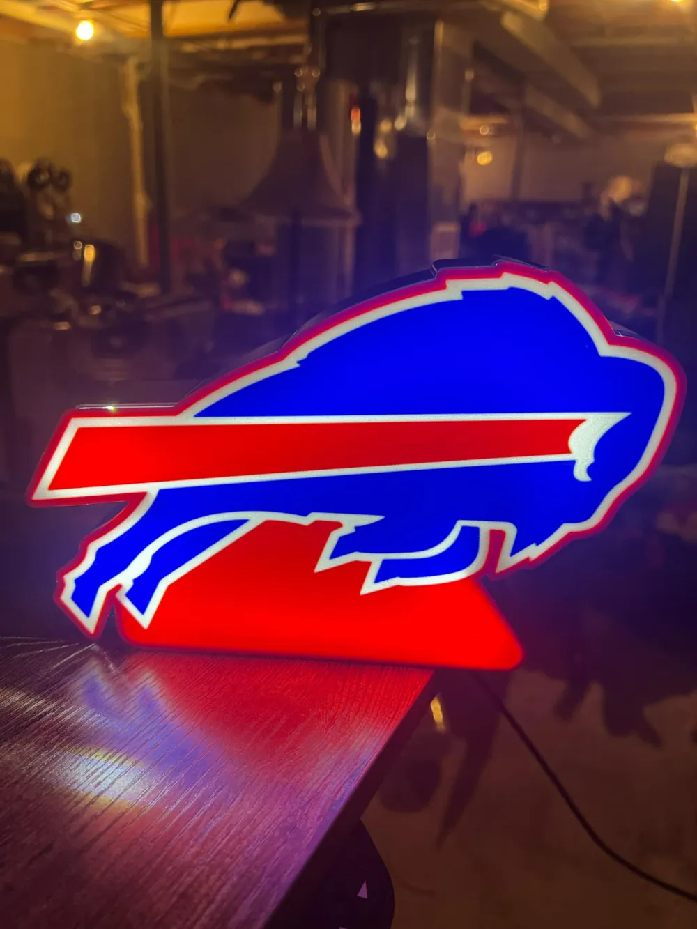 Buffalo Bills Light Box by DBDesignzMakerWorld: Download Free 3D Models
