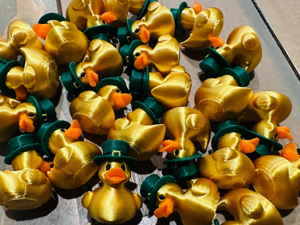 Tiny Rubber Duck Saint Patrick's Day edition by 3D_TN MakerWorld: Download Free 3D Models